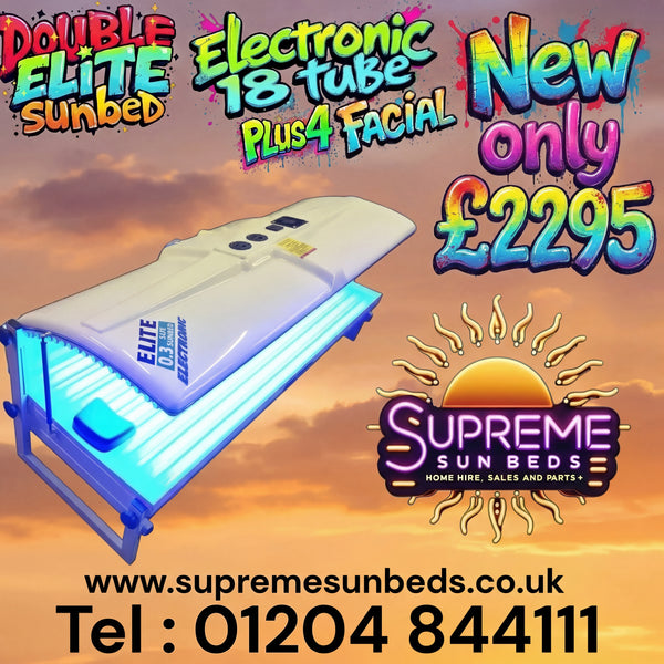 Buy Double Elite Home Sunbed UK | Electronic Top & Bottom Double ...